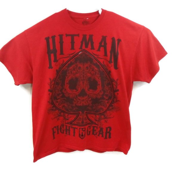 Hitman | Shirts | Mens Hitman Fight Gear Red Graphic Tshirt Xxl | Poshmark